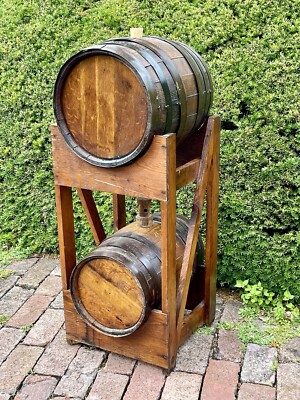 Antique WINE LIQUOR CASK BARREL With STAND | eBay