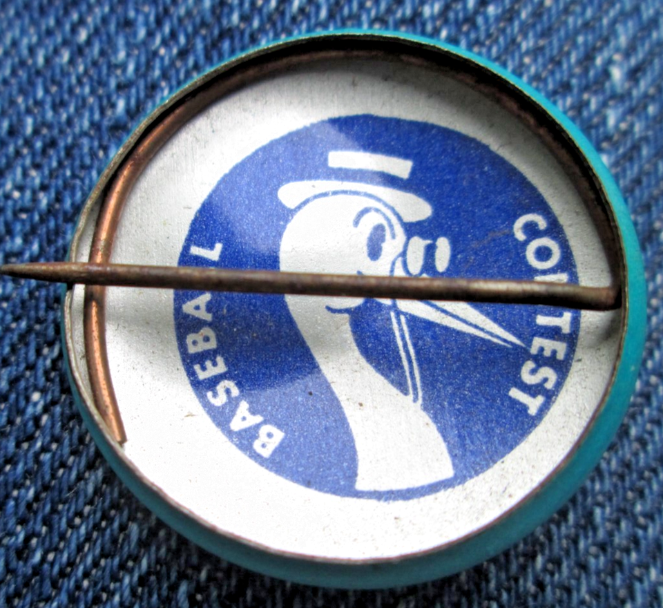 A Yankee Fan Crane Potato Chips Baseball Contest Pin 1960's w/Dent | eBay