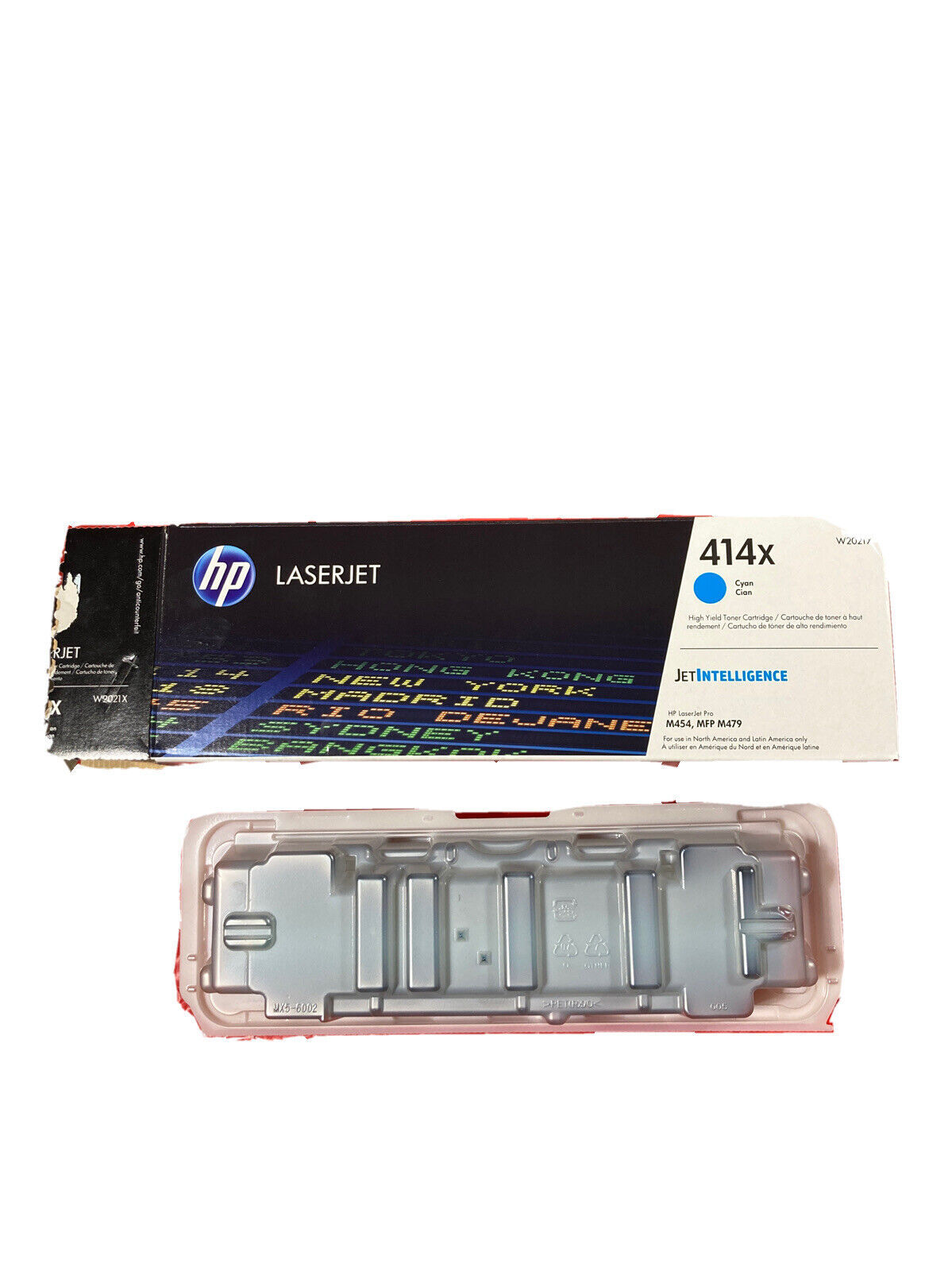 HP 414X High Yield Cyan Toner Cartridge (W2021X) for sale online | eBay
