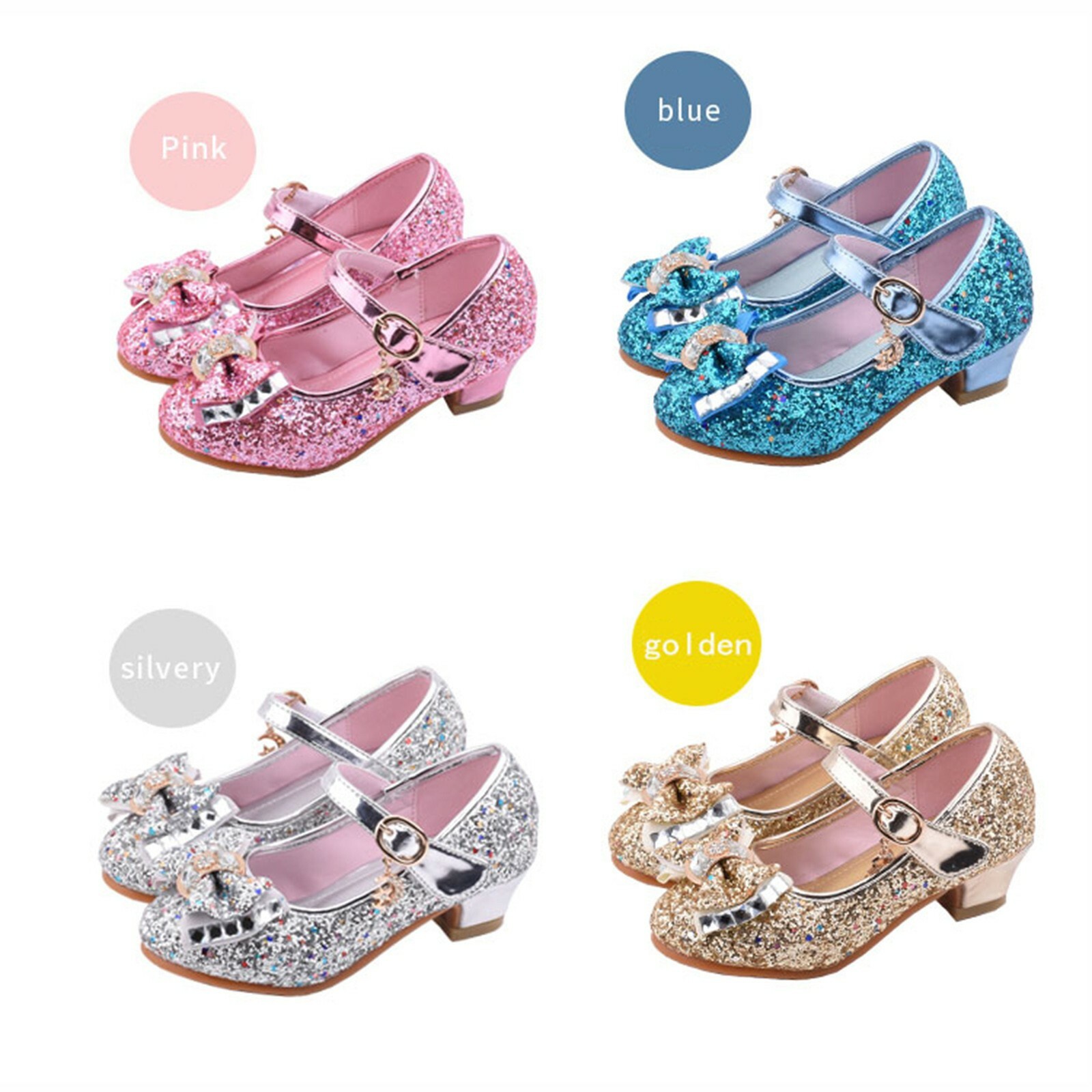 Infant Kids Baby Girls Pearl Crystal Bling Bowknot Single Princess ...