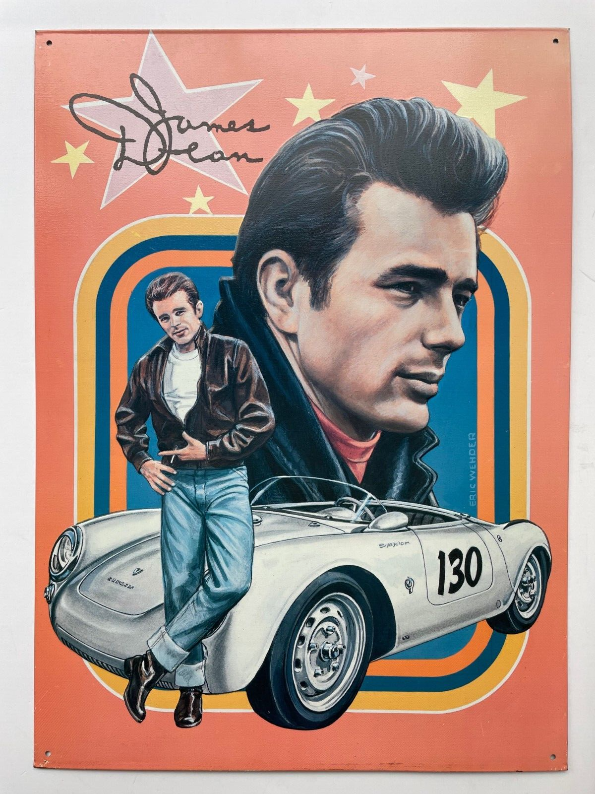 James Dean Porsche 550 Spyder Poster