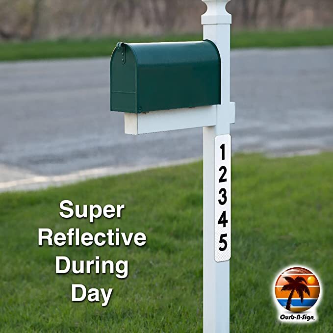 Super Reflective Vertical Address Stickers for House, Mailbox, etc | eBay