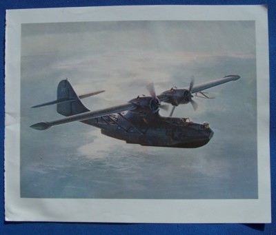 PBY Catalina art print from a book. Very nice. 9 X 11 | eBay