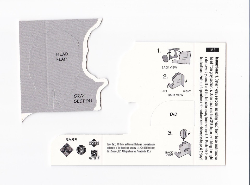 1998 UD Choice Mini Bobbing Head #M3 Michael Jackson Ravens Southern ...