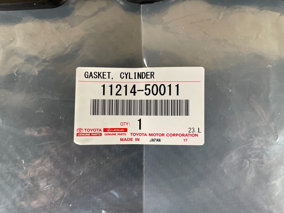 TOYOTA GENUINE VALVE COVER GASKETS KIT 3UZ-FE 2UZ-FE 11214-50011 11213 ...
