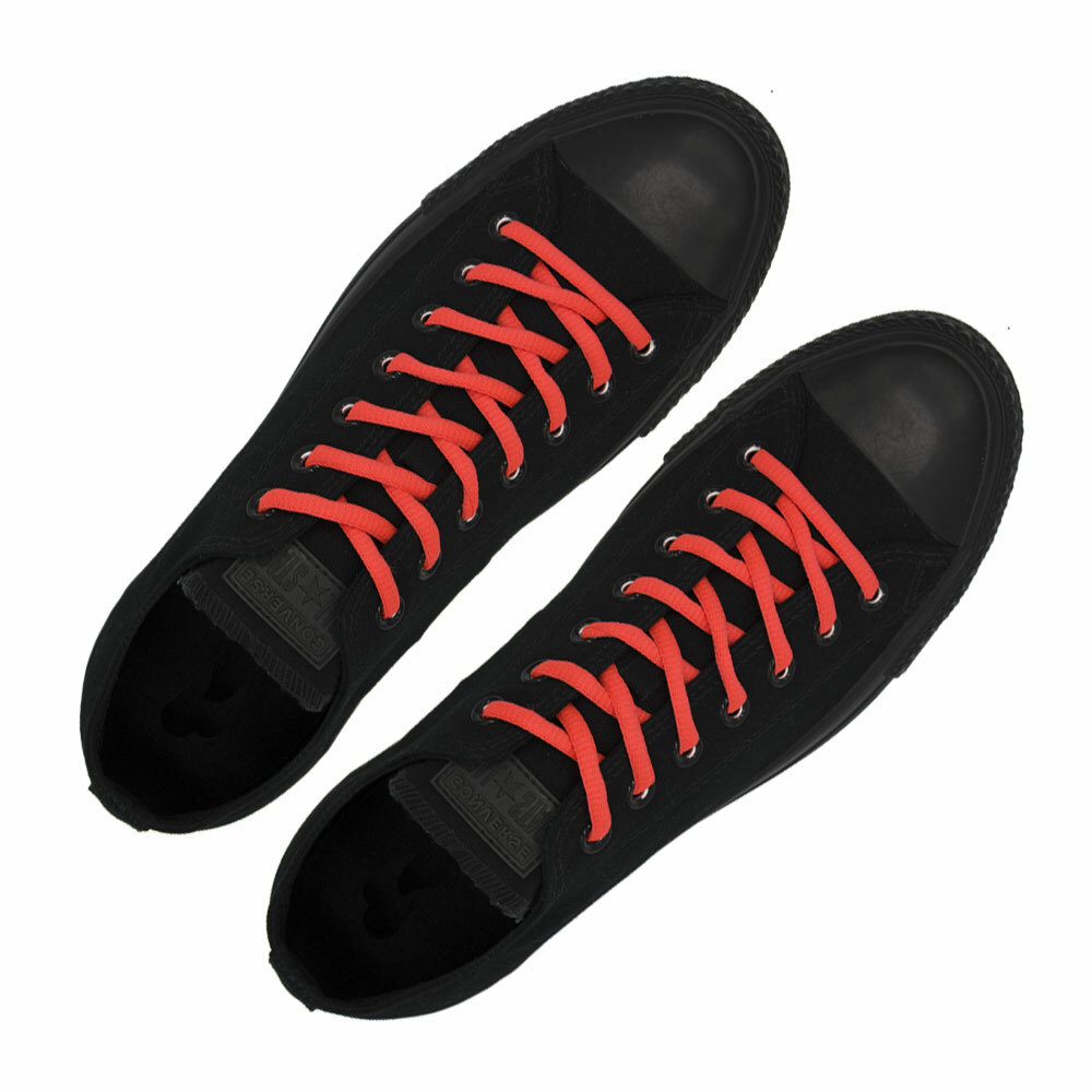 Shoelace Oval Orange Red Nike Adidas Asics Reebok Jordan Sport Sneaker ...