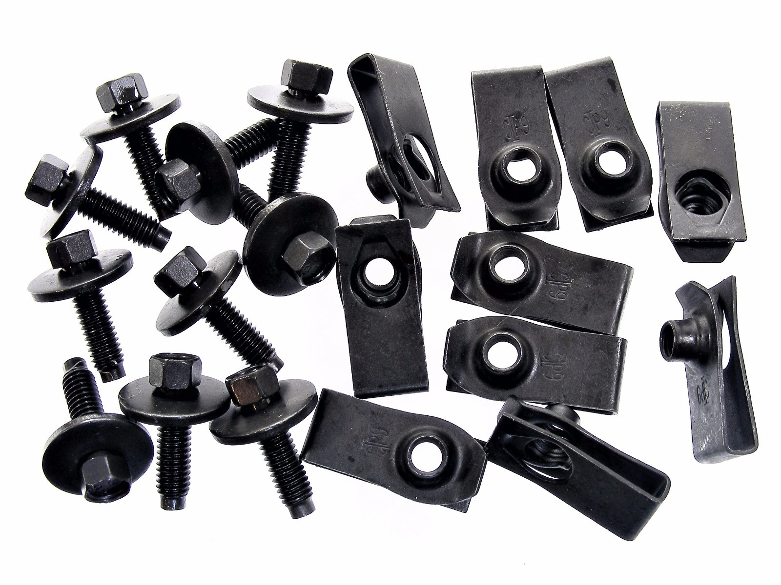 Hyundai Body Bolts & U-nut Clips- M6-1.0 x 22mm Long- 8mm Hex- 20pcs ...