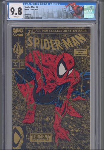 Spider-Man 1 CGC 9.8 1990 Marvel Comics Todd McFarlane Cover Gold ...
