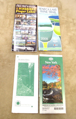 Lot Of 4 Vintage Road Maps Brochures AAA New York State, Attractions ...