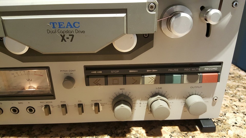 Teac X-7 Reel To Reel Tape Deck | Dual Capstan Drive | Manual+Service ...