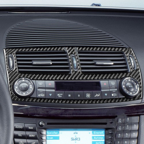 Car Whole Interior Trim 15Pcs Carbon Fiber Cover Sticker For E-class ...