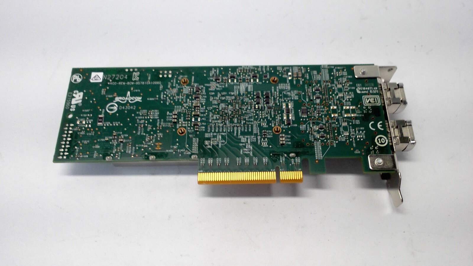 DELL 0N20KJ / 0Y40PH BCM57810S 10GB DUAL PORT PCIE NETWORK CARD W/ 2x ...