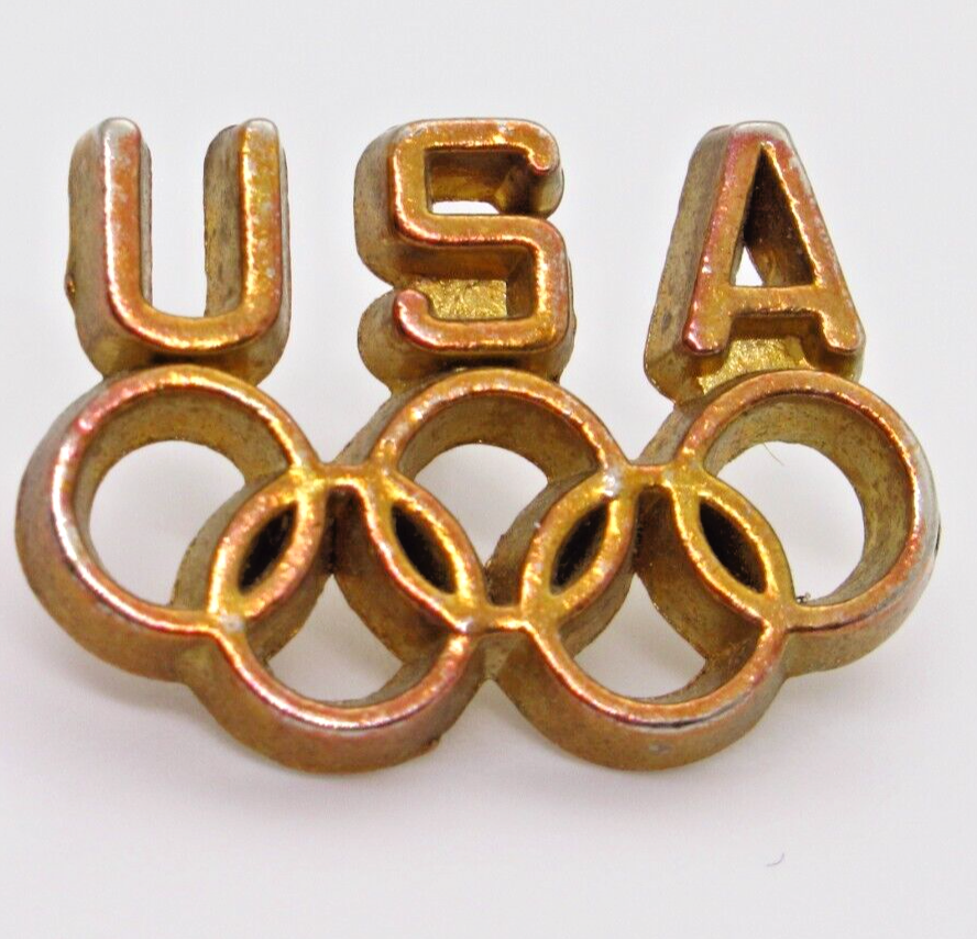 USA Olympic Rings Pin Vintage Team USA Lapel Collectible Sports ...