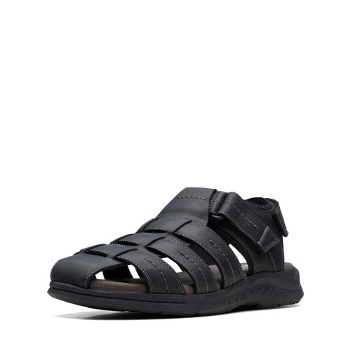 Clarks Walkford Fish, Sandal Uomo, Black Tumbled, 41 EU-41 EU | eBay