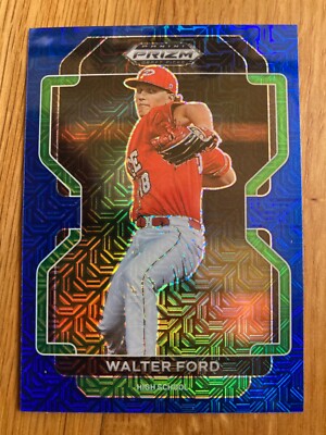 2022 Prizm Draft Picks Baseball Blue Mojo #PDP74 Walter Ford - High ...