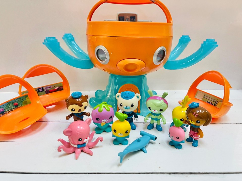 Octonauts Pod Fisher Price Octopod Playset Toy with Figures Shark ...