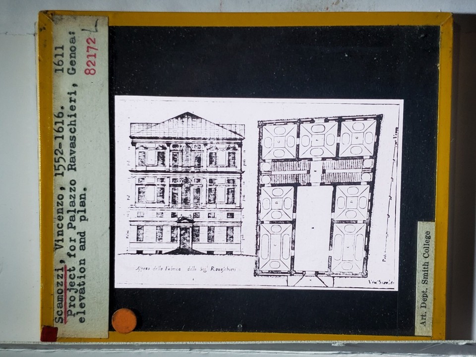 1611 Project Palazzo Ravaschiere, Vincenzo Scamozzi, Magic Lantern ...