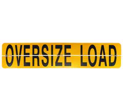 18"x84" Hinged Aluminum Oversize Load Sign/Banner for Trucks Vehicle ...