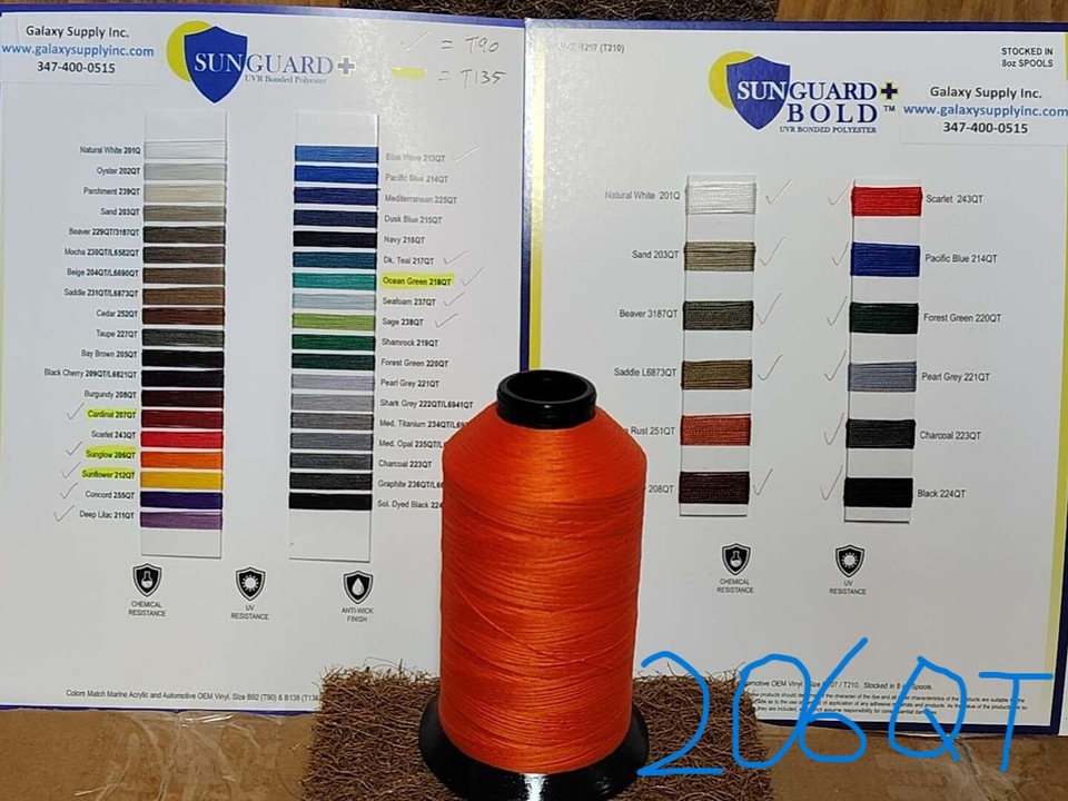 Sunguard, Tex 90 Outdoor Threads, Chemical & UV Resistance, 8 oz. Spool ...