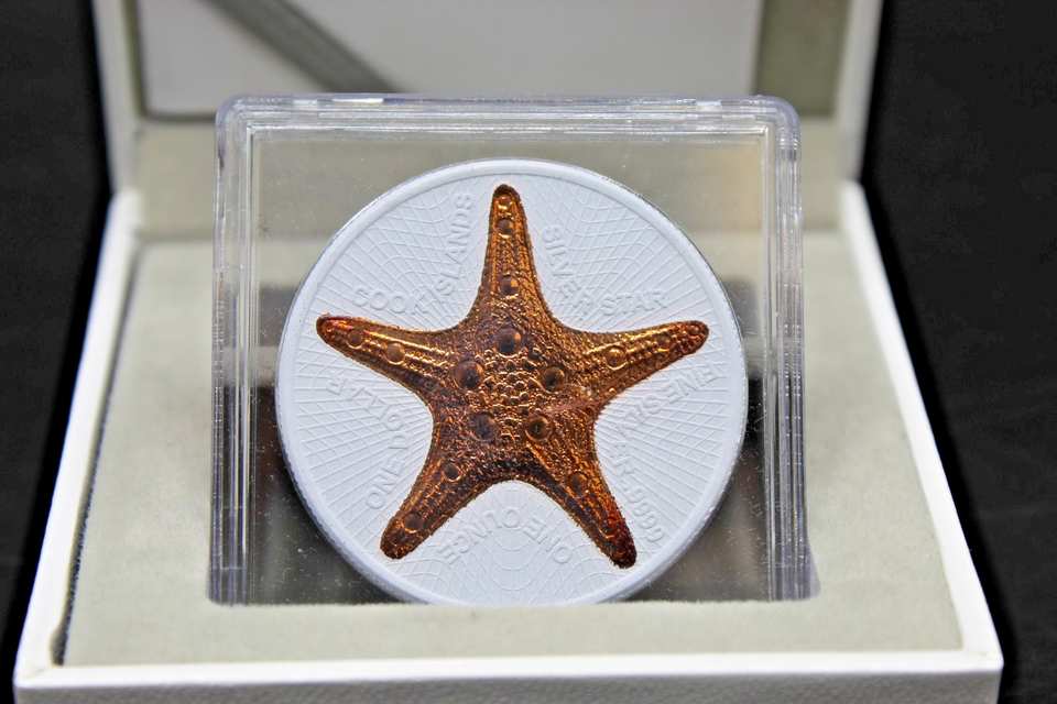 CeCo Edition 2019 Cook Islands 1oz .999 Silver Starfish Round *LOOK ...