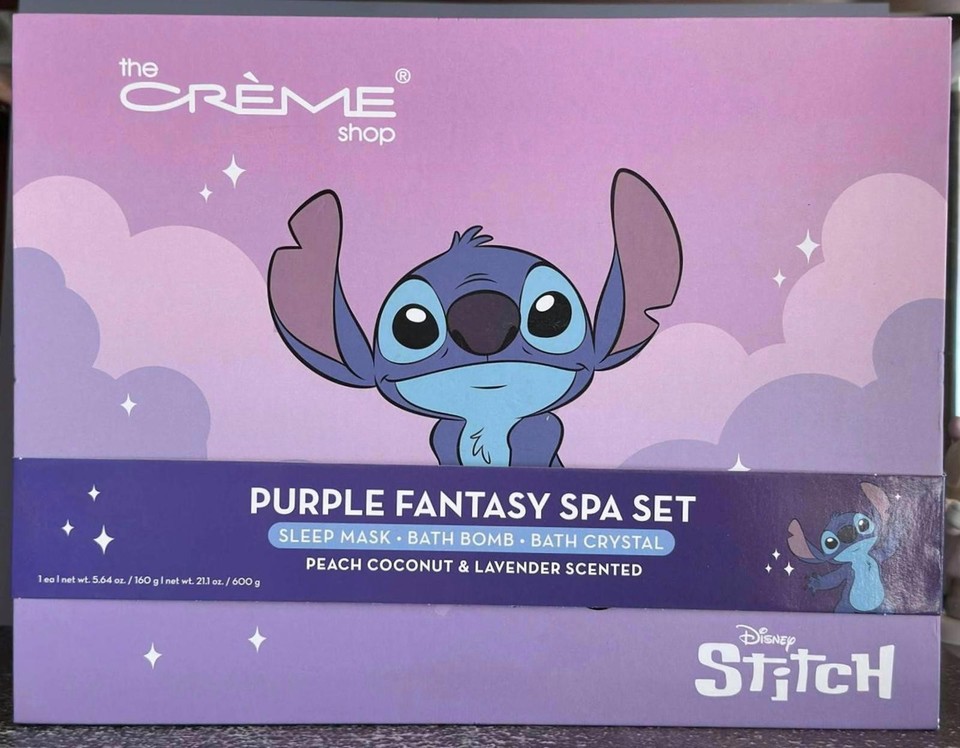 Disney Stitch Spa Gift Set Eye Mask Bath Crystal Bomb Cute Relax Kit | eBay