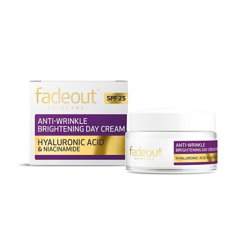 FADEOUT ANTI WRINKLE BRIGHTENING DAY CREAM SPF25 WITH HYALURONIC ACID ...