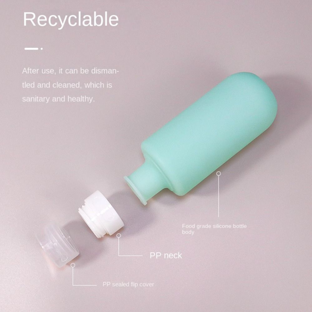 Portable Empty Bottles Silicone Bottle Squeeze Container Sub-bottling ...