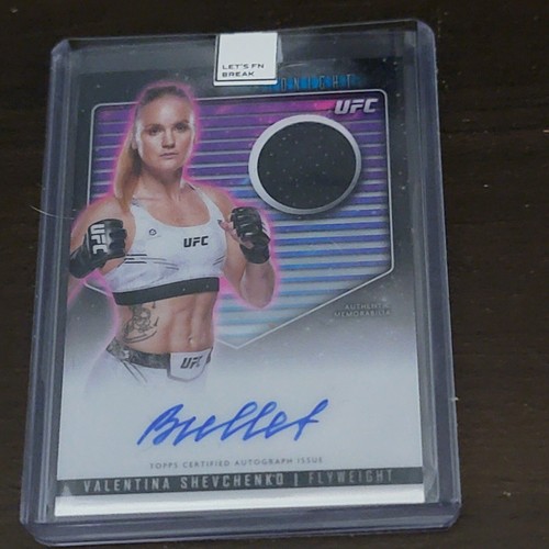 2024 Topps Ufc Midnight Valentina Shevchenko Autographed Patch Card | eBay