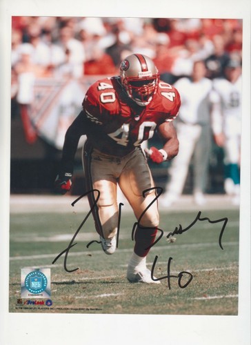 FRED BEASLEY SAN FRANCISCO 49ERS AUTOGRAPHED PHOTO 8 X 10 OK SHAPE | eBay