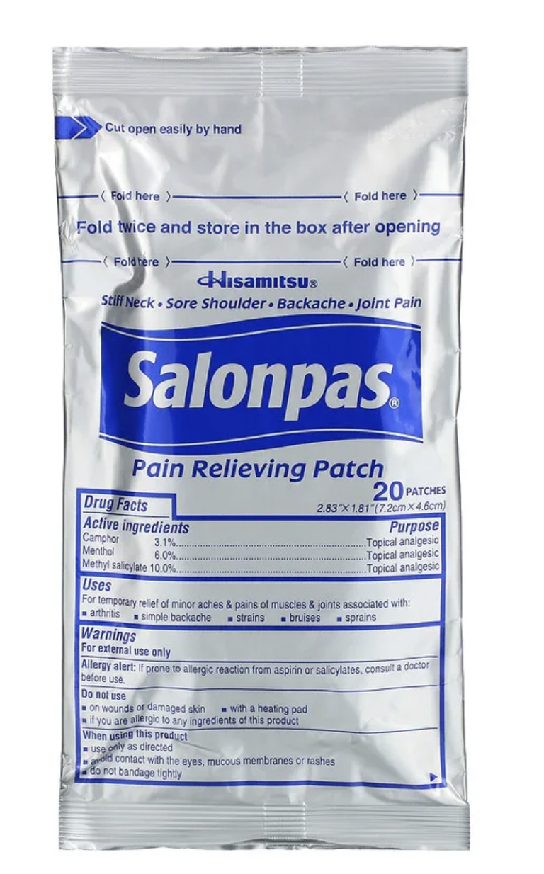 Salonpas Patch Pain Relieving - Made in Japan 10 packs 200 Patches | eBay