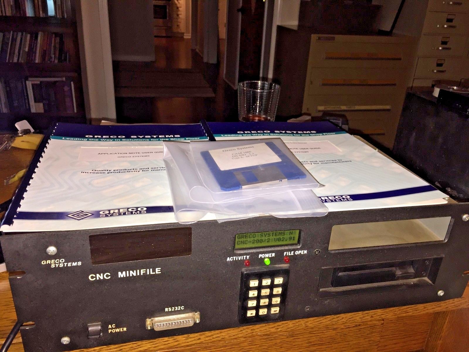 GRECO SYSTEMS MODEL R3PE DISK CAM 1000 DS-DD1.1 CNC MINIFILE CABLES ...