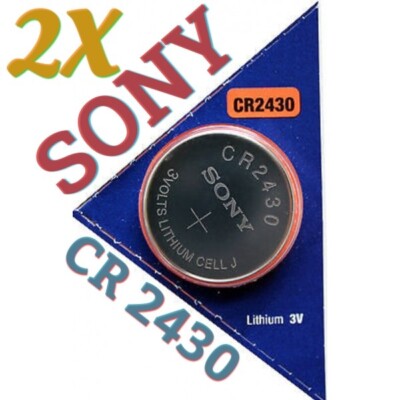 2 Pieces SONY CR2430 Lithium Coin Button Cell battery Exp.2030 | eBay