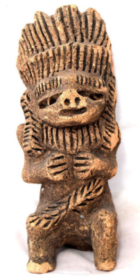 Ancient Pre Columbian Mayan/Aztec Clay Figure Pottery | eBay