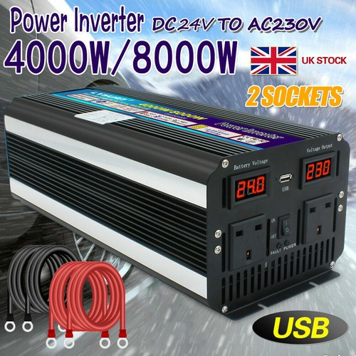 Truck Converter 4000W 8000W Power Inverter 24V to 230V With Remote ...