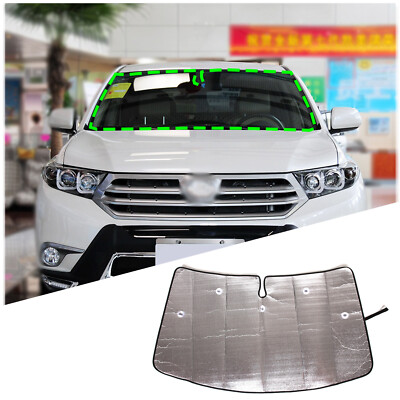 Windshield Sun Shade Front Window UV Visor Cover For Toyota Highlander ...