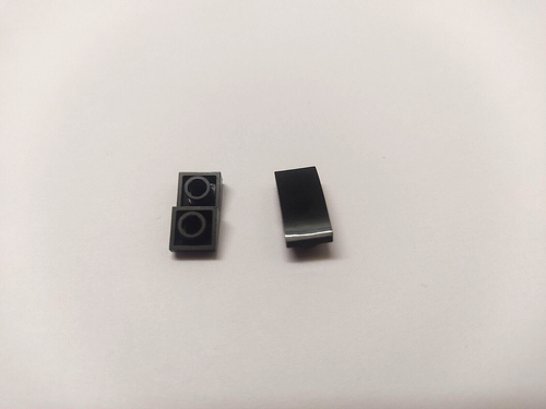 LEGO 2x courbé inversé lisse 1x2 Curved slope inverted¤ 24201 ¤2x Black ...