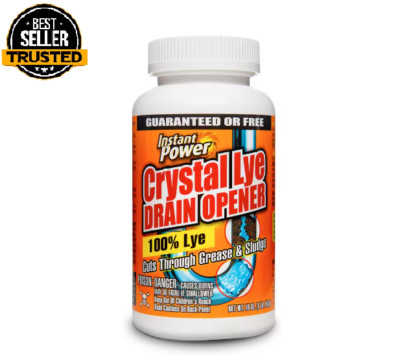 Instant Power Crystal Lye Drain Cleaner 16 oz, Free Shipping | eBay