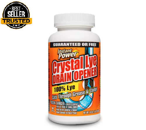 Instant Power Crystal Lye Drain Cleaner 16 oz, Free Shipping | eBay