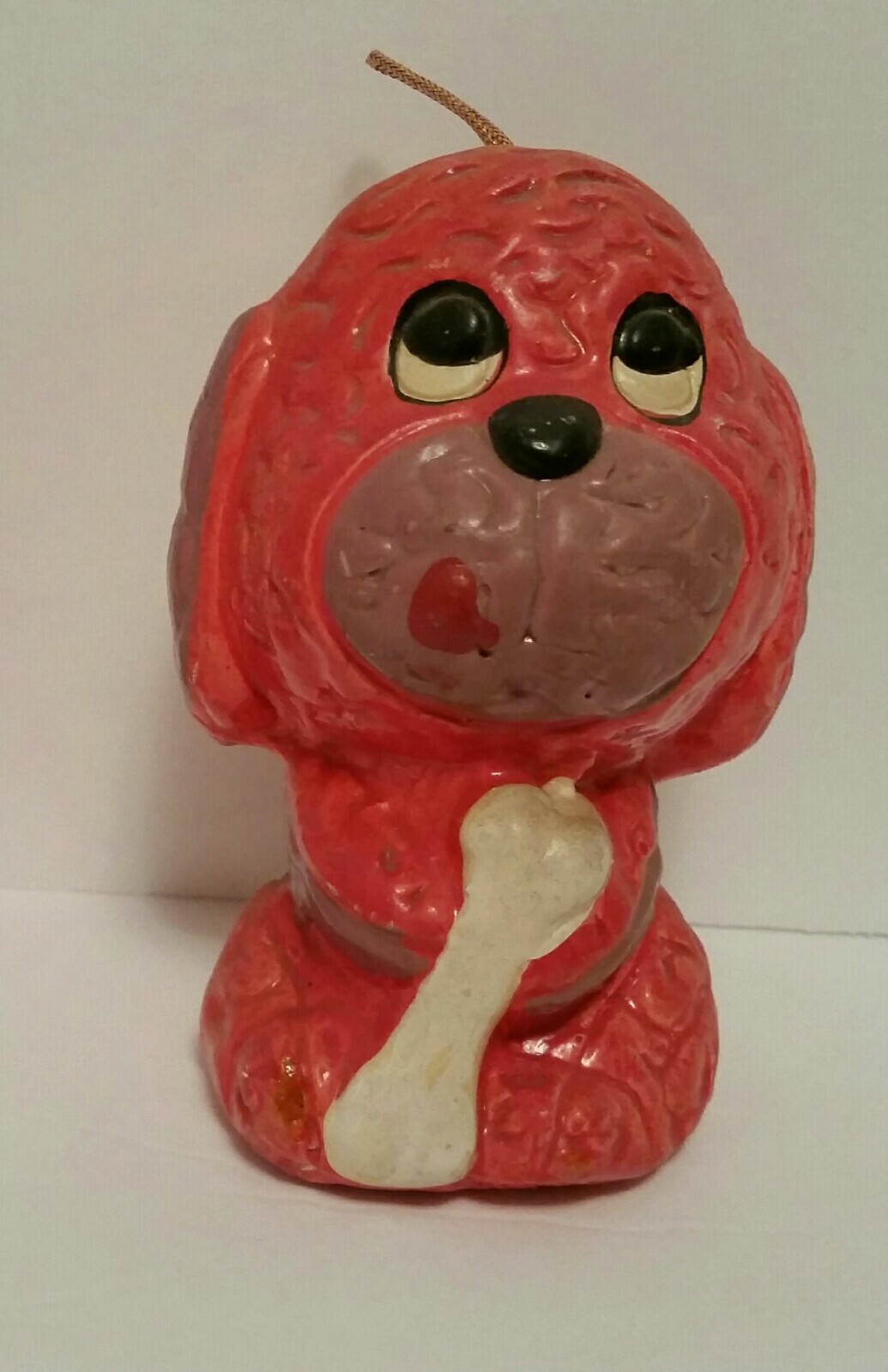 VINTAGE 50s 60s Mod paper mache POODLE PUPPY Pomander Fragrance Holder ...
