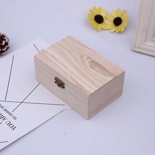 1/3pcs Small & Large Wooden Storage Boxes Wood Memory Box Keepsake Box ...