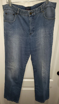 womens CHAPS size 16 denim BLUE JEAN PANTS botttoms NICE! MODERN ...