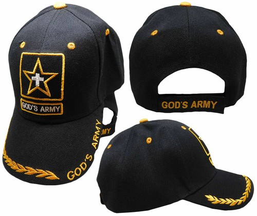 New God's Army Christian Hat Ball Cap Digital Camo Black I Love Jesus ...