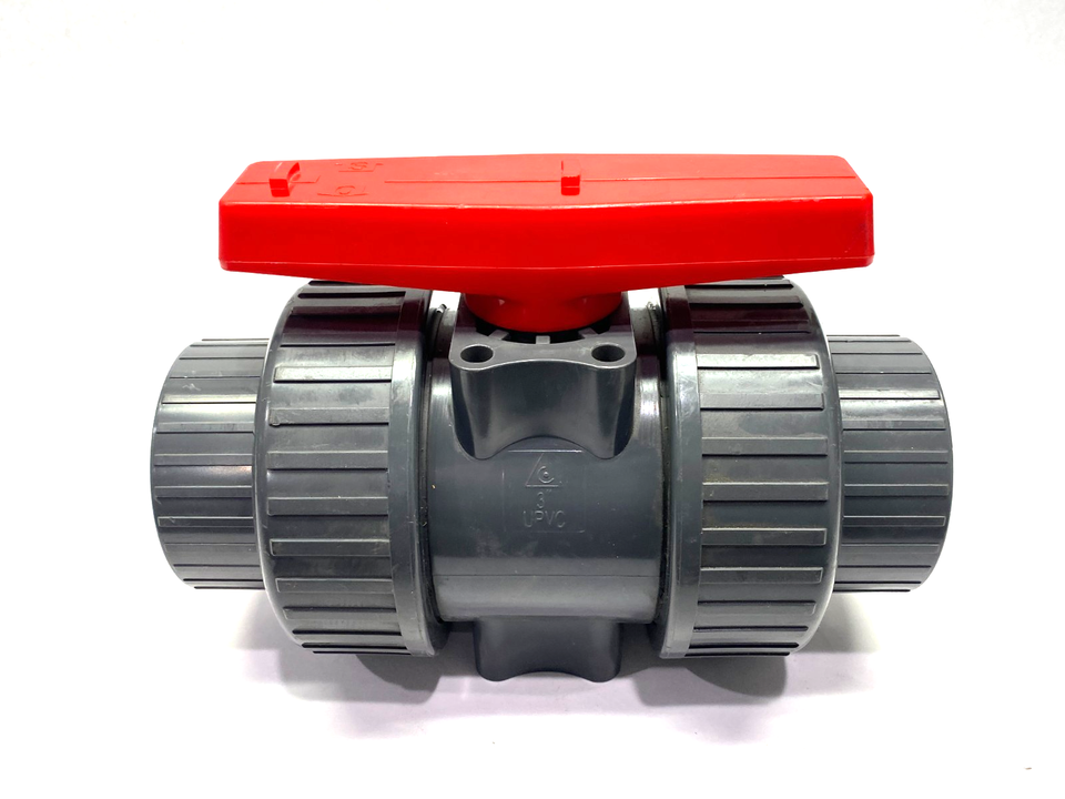 Double Union 3" UPVC Ball Valve, Slip Sockets | eBay