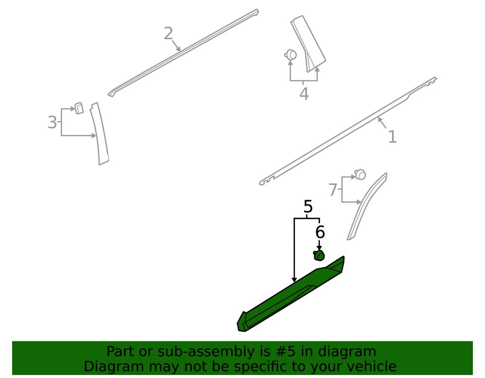 Genuine Subaru Lower Molding 91112XC19B | eBay