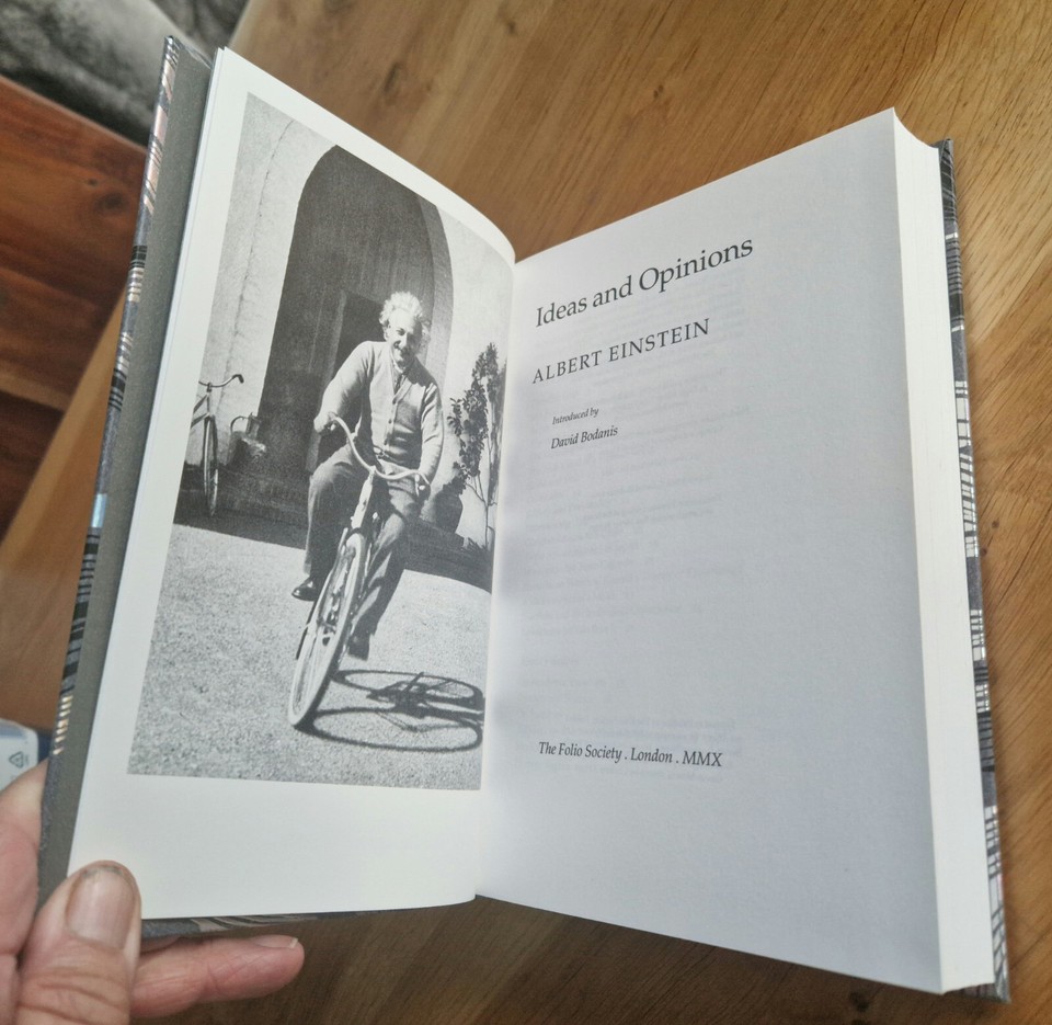 FOLIO SOCIETY ALBERT EINSTEIN IDEAS & OPINIONS 1st ED UNOPENED BARGAIN ...