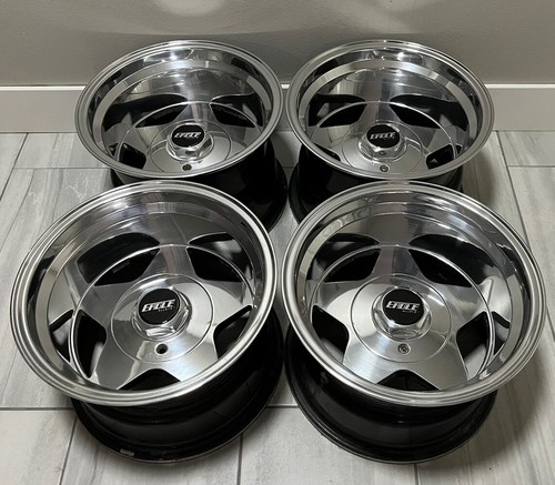 Eagle Alloy 028 5-Star Polished w/ Center Caps 15x10 5x5 & 5x5.5 Lug ...