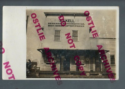 Berwick ILLINOIS RPPC 1908 GENERAL STORE nr Monmouth Galesburg GHOST ...