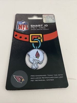 NFL Smart Pet ID Pet Tag Air Drop Tracking dogs cats football arozona ...
