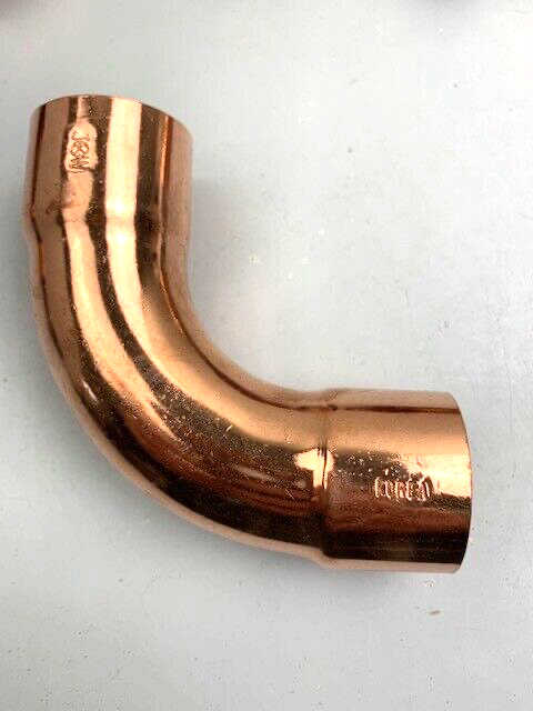 1-1/4" Long Turn 90 Degrees Elbow C x C - COPPER PIPE FITTING 4 Pack ...
