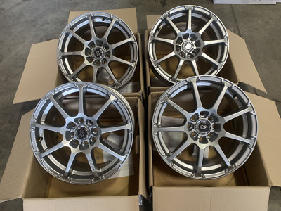 16x7 +45 Enkei EDR9 4x100 & 4x114.3 Silver Paint Wheels (Used Set) | eBay